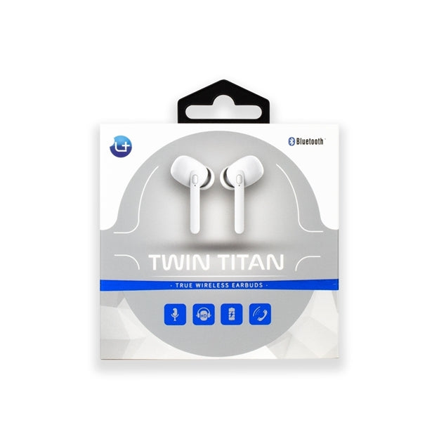 Twin Titan True Wireless Earbuds | White – iSell Cellular